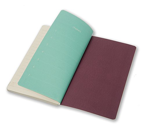 Moleskine Chapters Journal, Slim Large, Ruled, Plum Purple, Soft Cover (4.5 x 8.25)