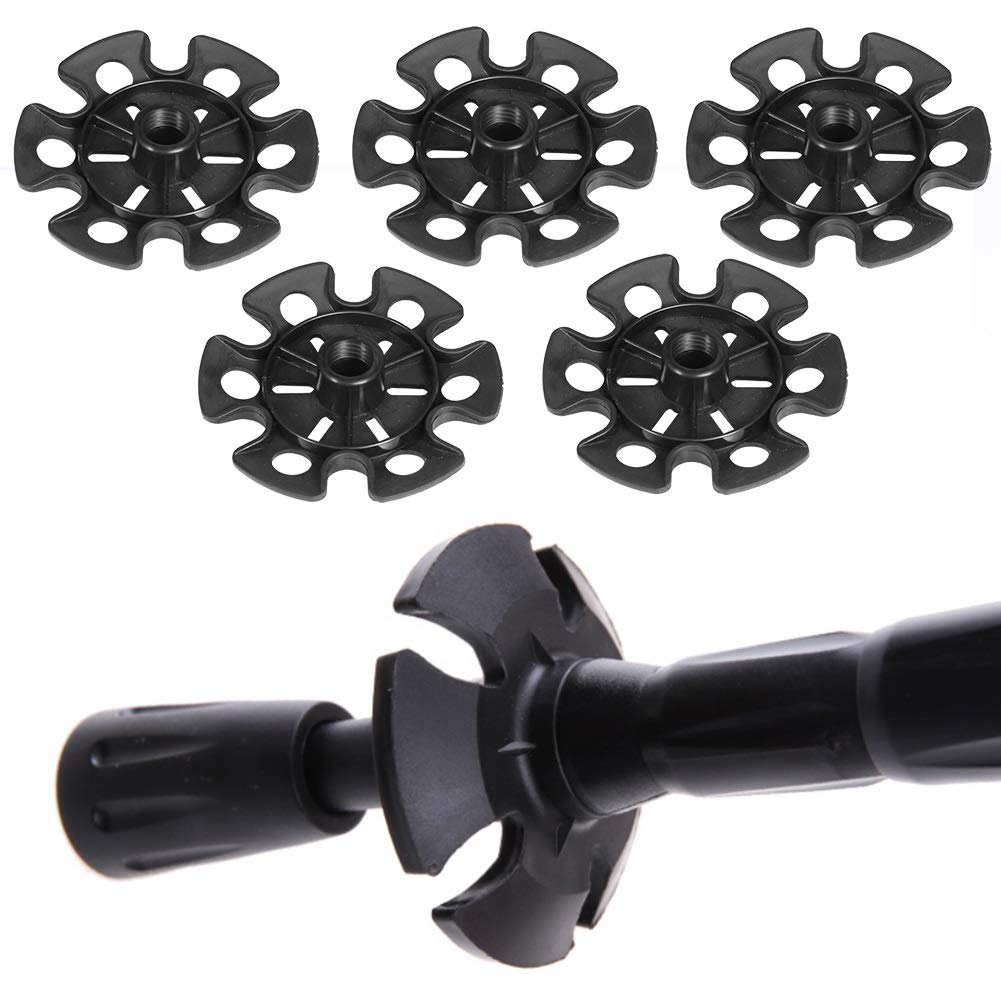 Poles Basket - 5PCS/Bag Trekking Pole Snow Mud Ski Basket Walking Hiking Stick Replacement Accessory