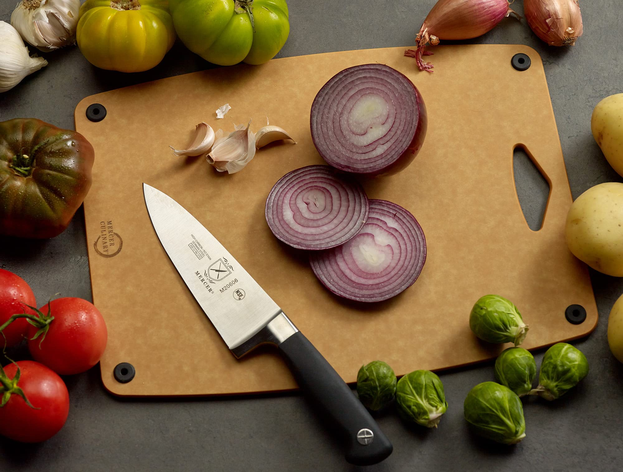Mercer Culinary Composite Cutting Board 14 9/16" x 10 13/16" with Silicone Feet