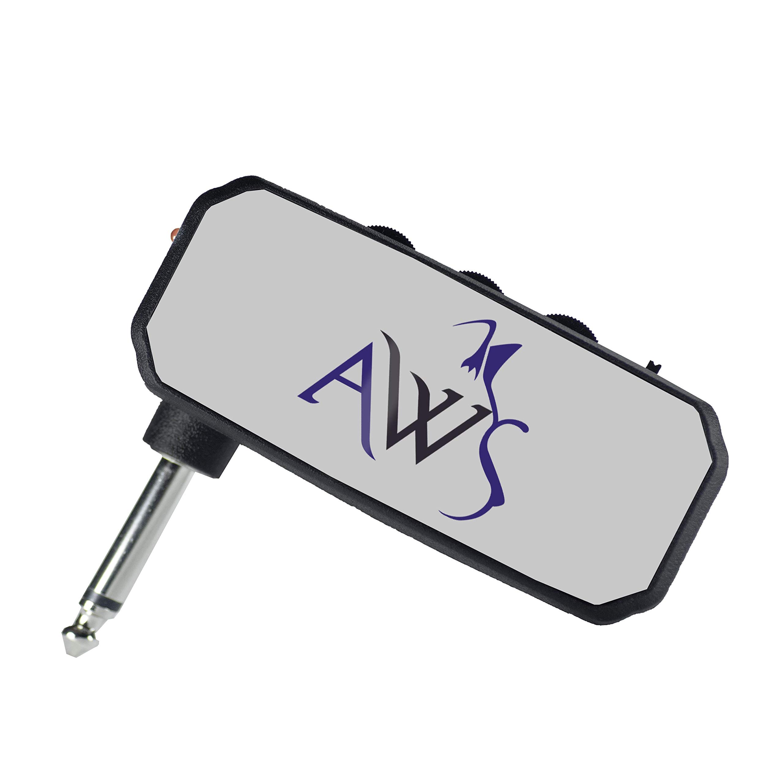 Portable Guitar Headphone Amplifier by AlphaWolff Supply - AUX Cable Connection and Volume Control - Easy to Use Acoustic SoundĀ - Practice and Play Music in Complete Silence