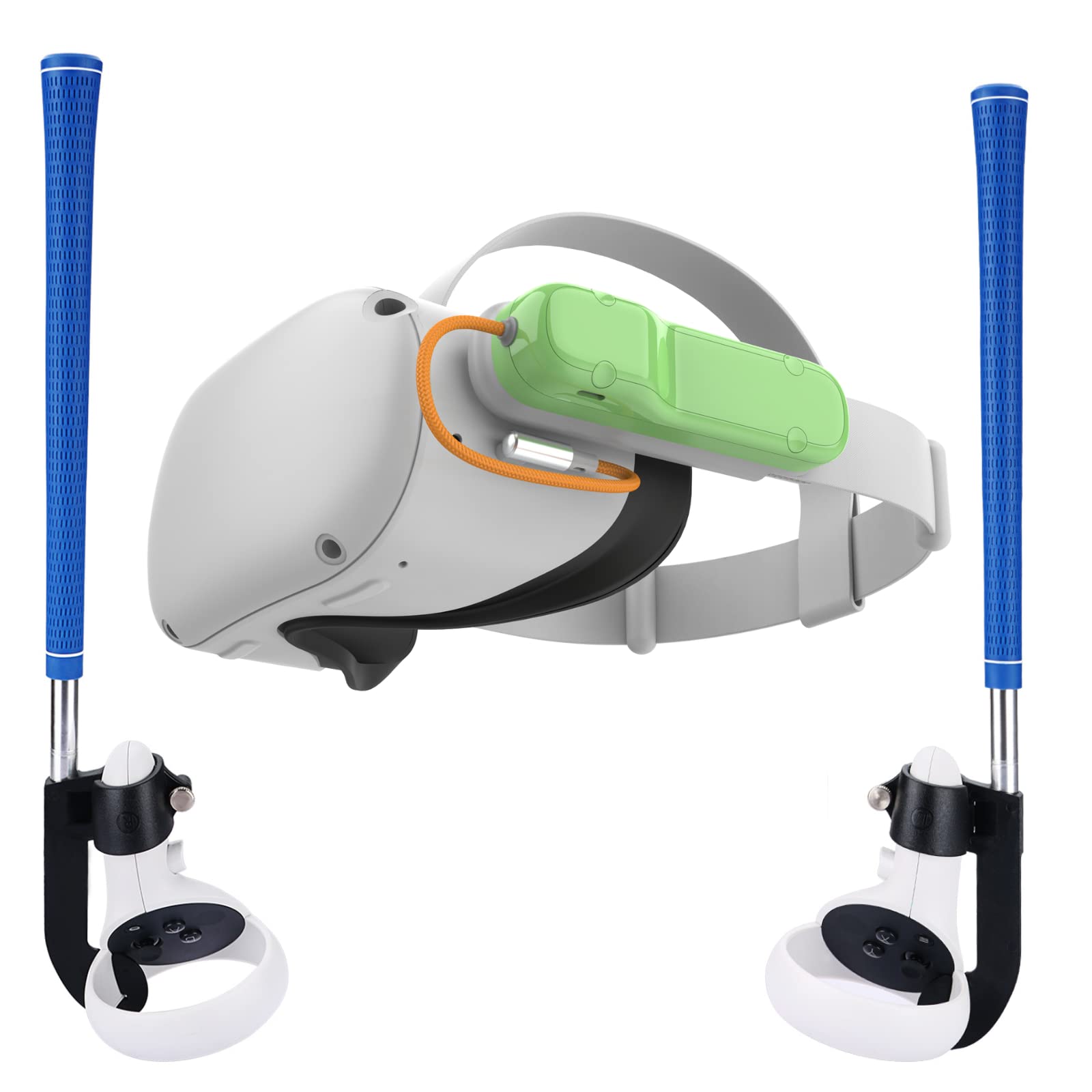 VR Golf Games Accessories for A Atandard Round Golf Club and Battery Pack for Oculus Quest 2