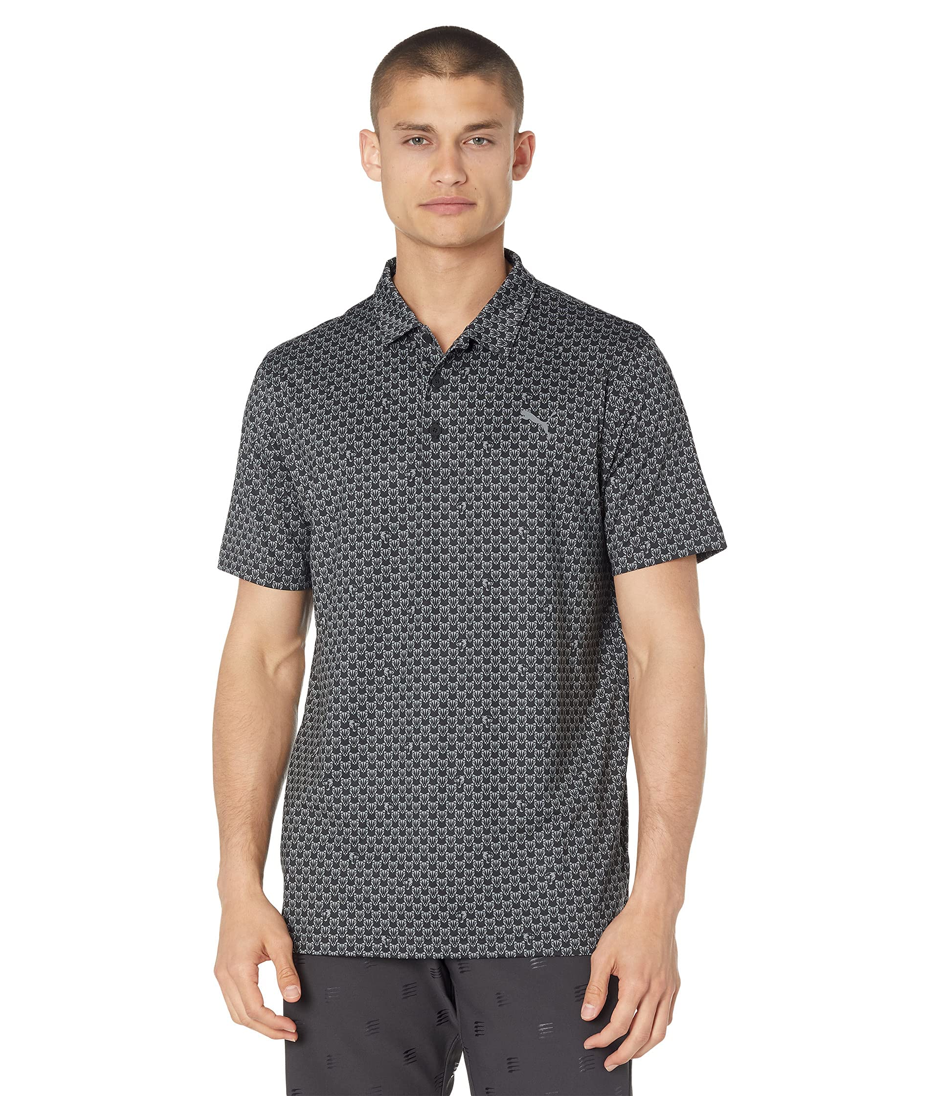 PUMA Men's Mattr Roar Polo, Black, Medium