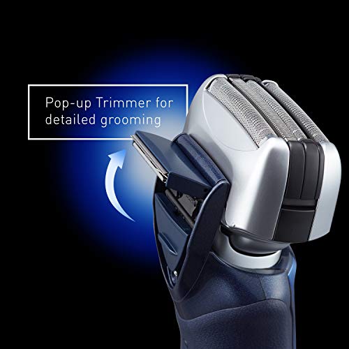 Panasonic Arc4 Electric Razor for Men with Pop-Up Beard Trimmer, 4-Blade Foil Cutting System, Flexible Pivoting Head, Hypoallergenic, Wet/Dry Electric Shaver – ES8243AA