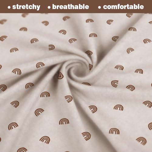 Nursing Pillow Cover 2 Pack,Neutral Breastfeeding Pillow Cover Fits 22.5in*18in Nursing Pillow for Baby Boy Girl, Neutral Baby Nursing Pillow Cover(Boho Rainbow Style)…