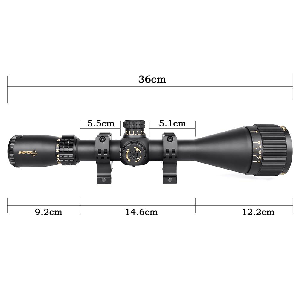 ND4.5-18x56AOGL 30mm Tube Parallax Adjustment with Red/Green/Blue Illuminated Glass Etched Reticle