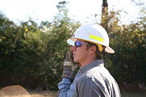 MCR Safety DM1328B Dominator DM3 Safety Glasses with Blue Diamond Mirror and Clear Frame