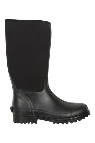 Mountain Warehouse Mucker Mens Waterproof Boots -Neoprene Hiking Shoe Black 11 M US Men