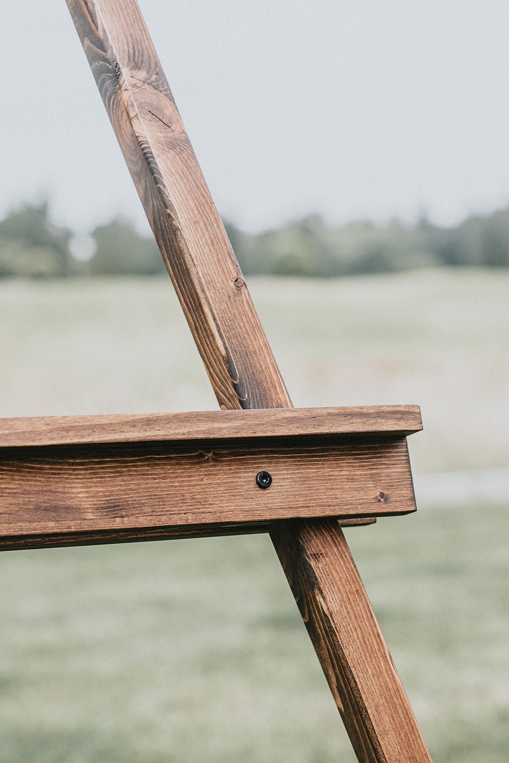 Wooden Easel - Wedding Sign Stand - Floor Easel For Welcome Sign - Large Art Display - Event Signage Holder (68" tall)