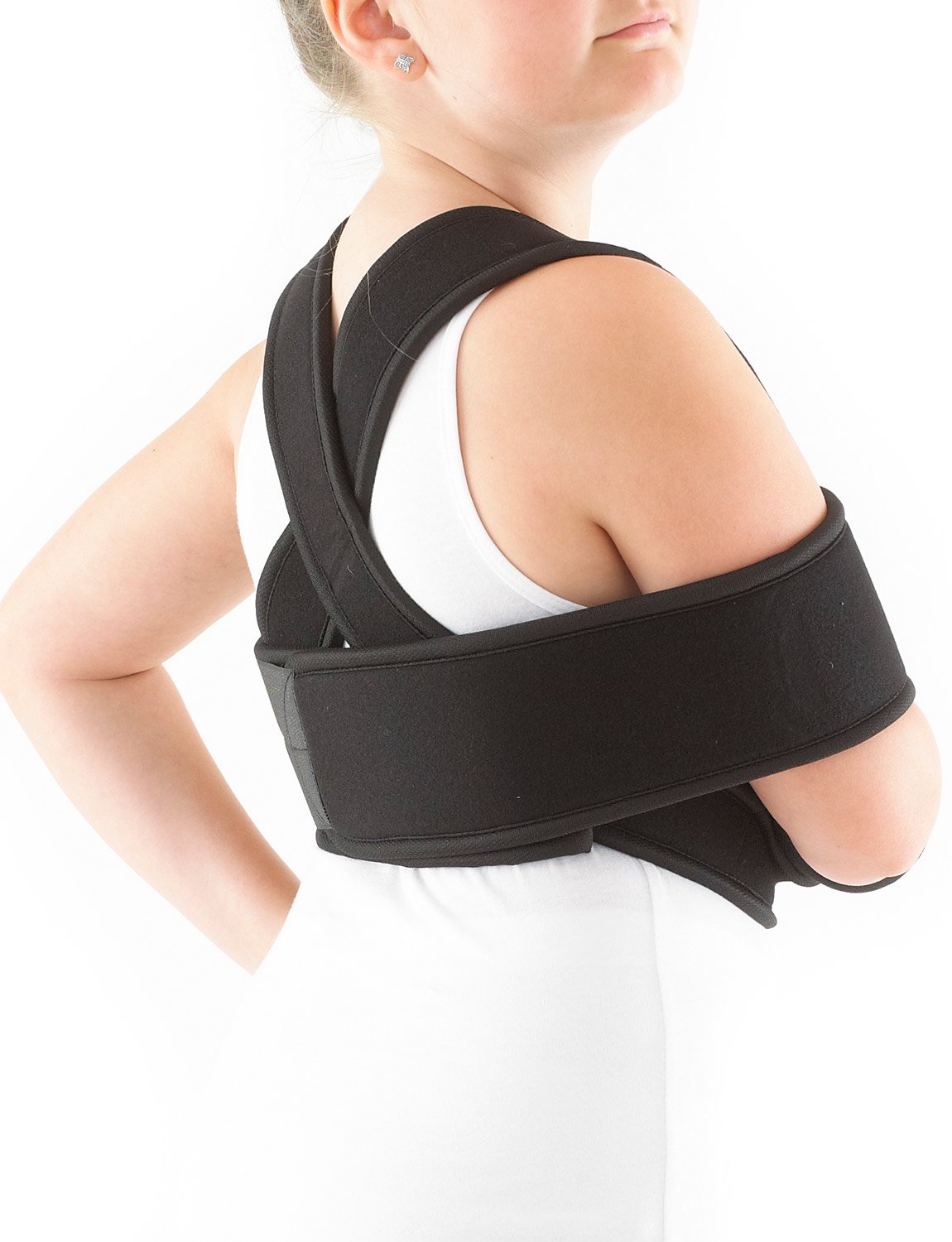 Neo-G Kids Comfort Shoulder Immobilizer - Breathable & Lightweight Fabric - For Pre/Post-Surgery Aid, Support & Elevate Arm, Injury Recovery, Arm Immobilization β Class 1 Medical Device β 1 Size
