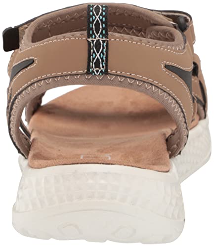 Propét Women's TravelActiv XC Walking Sandals, Tan, 9 Wide US