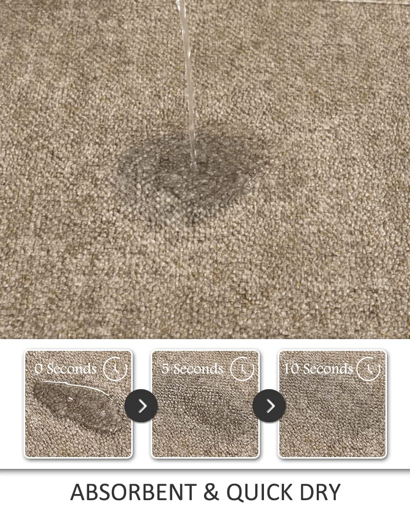tchdio Kitchen Rug-Rubber Backing Non Skid Kitchen Mats for Floor-Absorbent Quick Dry Washable Kitchen Rugs-Kitchen Runner Rug Kitchen Floor Mats for in Front of Sink Laundry Room Bathroom etc.