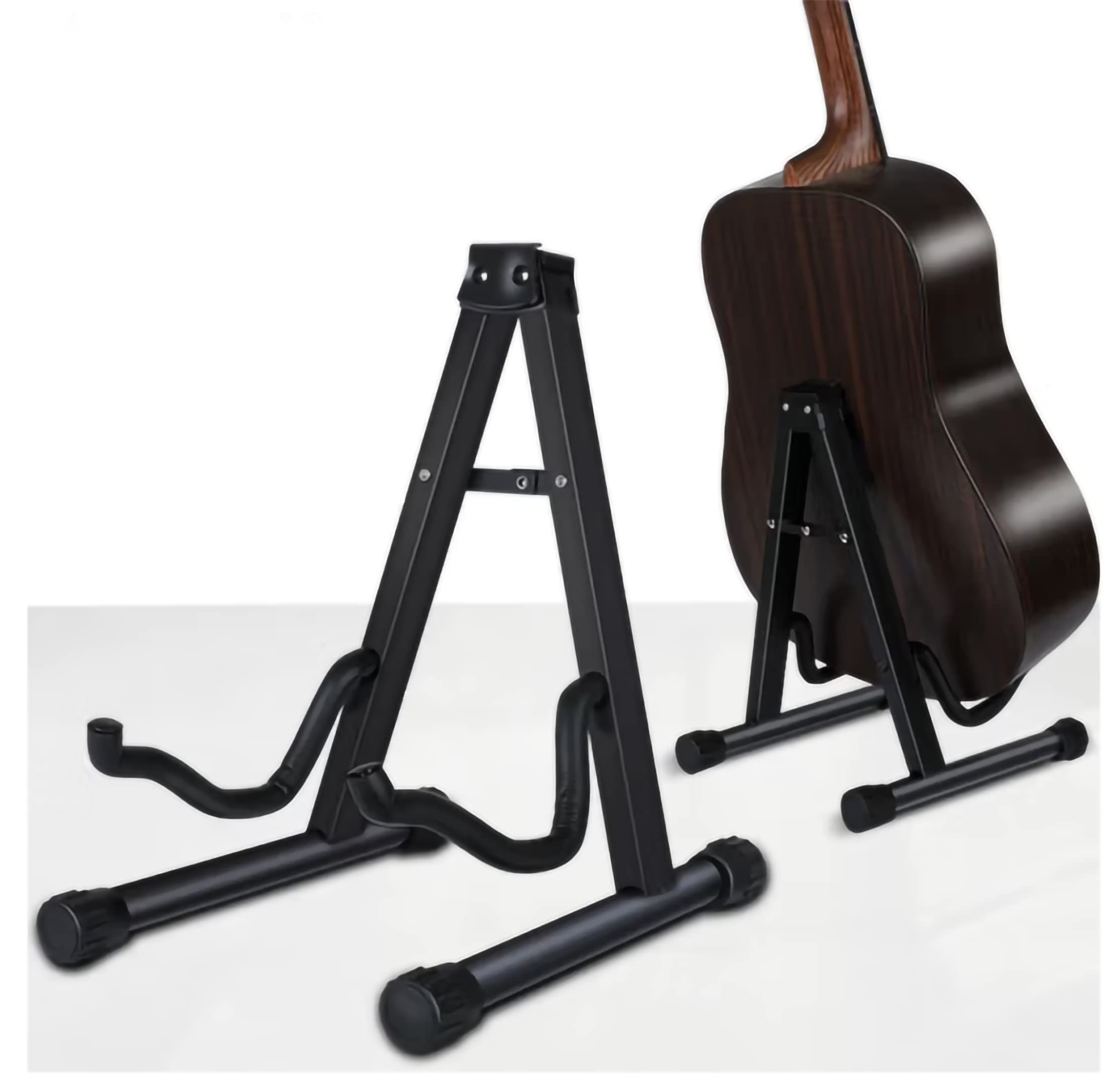 tinglion Folding A-frame Guitar Stand, Universal Floor Stand ,With Shock-Absorbing Support Arms, Non-slip Foot Pads,for Classical Guitar,Bass Guitar,Electric guitars, Ukulele etc
