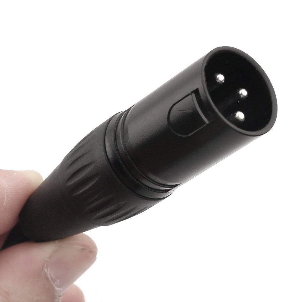NANYI 3.5mm (1/8 Inch) TRS Stereo Male to XLR Male Interconnect Audio Microphone Cable, Suitable for iPod, Mobile Phone, Active Speakers, Stage, DJ, Studio Audio Console, 0.2M (0.6FT)
