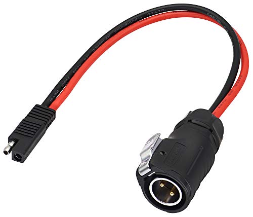 zdyCGTime 2 Pin Power Industrial Circular Connector to SAE Cable for Solar Panel Suitcase and Grand Design, Fit for Furrion, Forrest River RV Solar Panel Suitcase, Grand Design RV's Industry(10AWG)