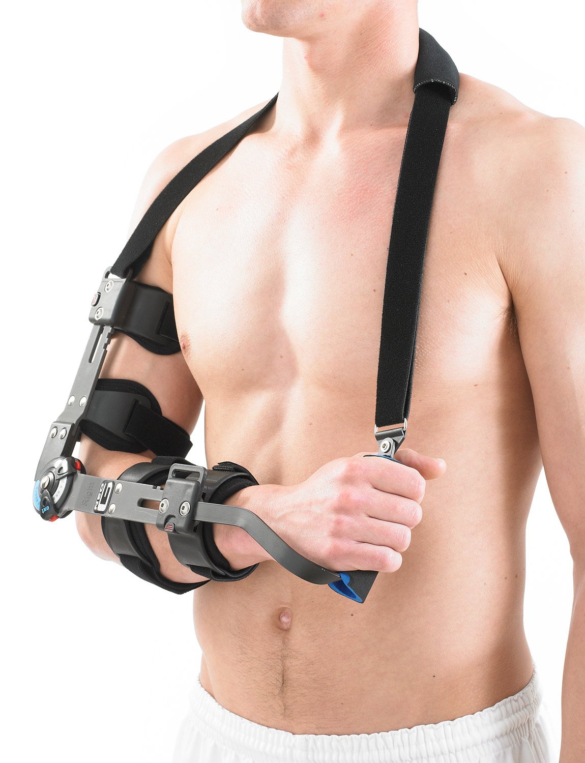 Neo-G Post-Operative Elbow Brace – For Ligament Injuries, Pre/Post Surgery, Joint Protection & Stability, Rehabilitation, Arthritic & Meniscus Pain - Class 1 Medical Device – Right – Black – Unisex