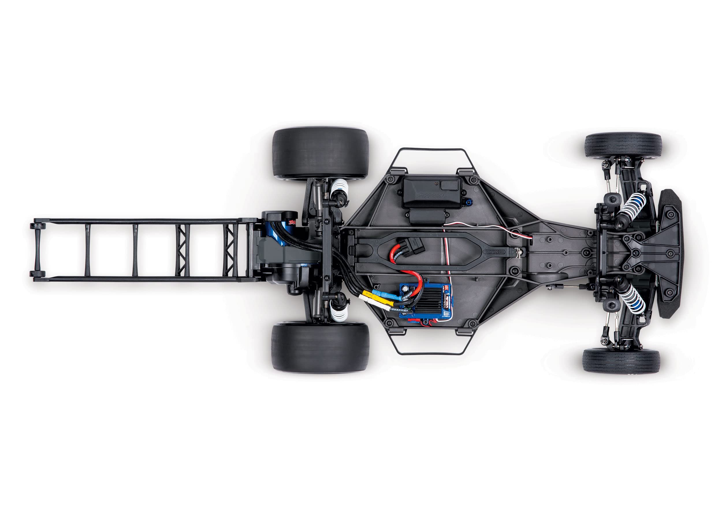 Traxxas 1/10 scale Drag Slash, Black, Fully assembled, Ready-to-Race® with TQi™ 2.4GHz Radio System, Stability Management®, and Velineon Brushless Power System