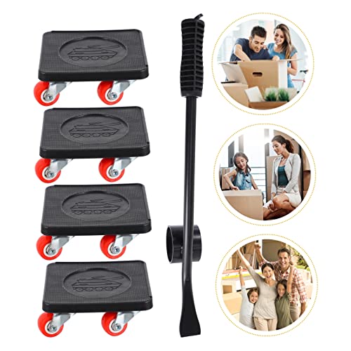 VILLCASE 1 Set Mover Moving Pulleys Home Moving Device Household Moving Tools Bed Moving Shifter Multipurpose Tool Furniture Moving Device Multitools Bracket Rubber Wheel Dolly