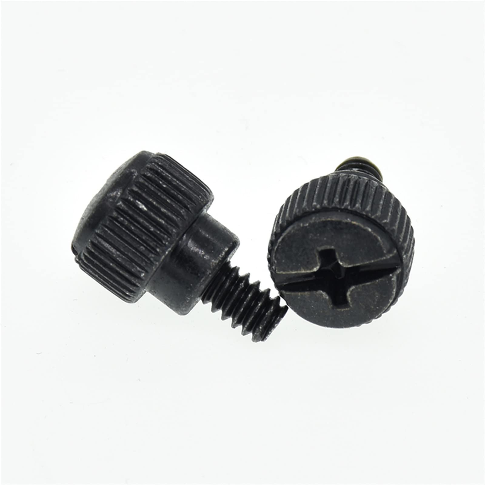 XADITON 10Pcs 6#-32 * 5 Computer PC Case Cooling Round Toolless Adjustment Screw Thumbscrews Thumb Screw M3.5 (Color : Black)