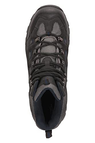 Mountain Warehouse Adventurer Mens Waterproof Hiking Boots Black 7 M US Men