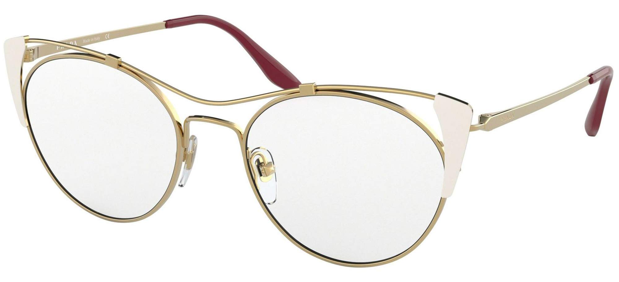 Prada PR 58VV - YDD1O1 Sunglasses CONCEPTUAL GOLD/IVORY W/DEMO LENS 53mm