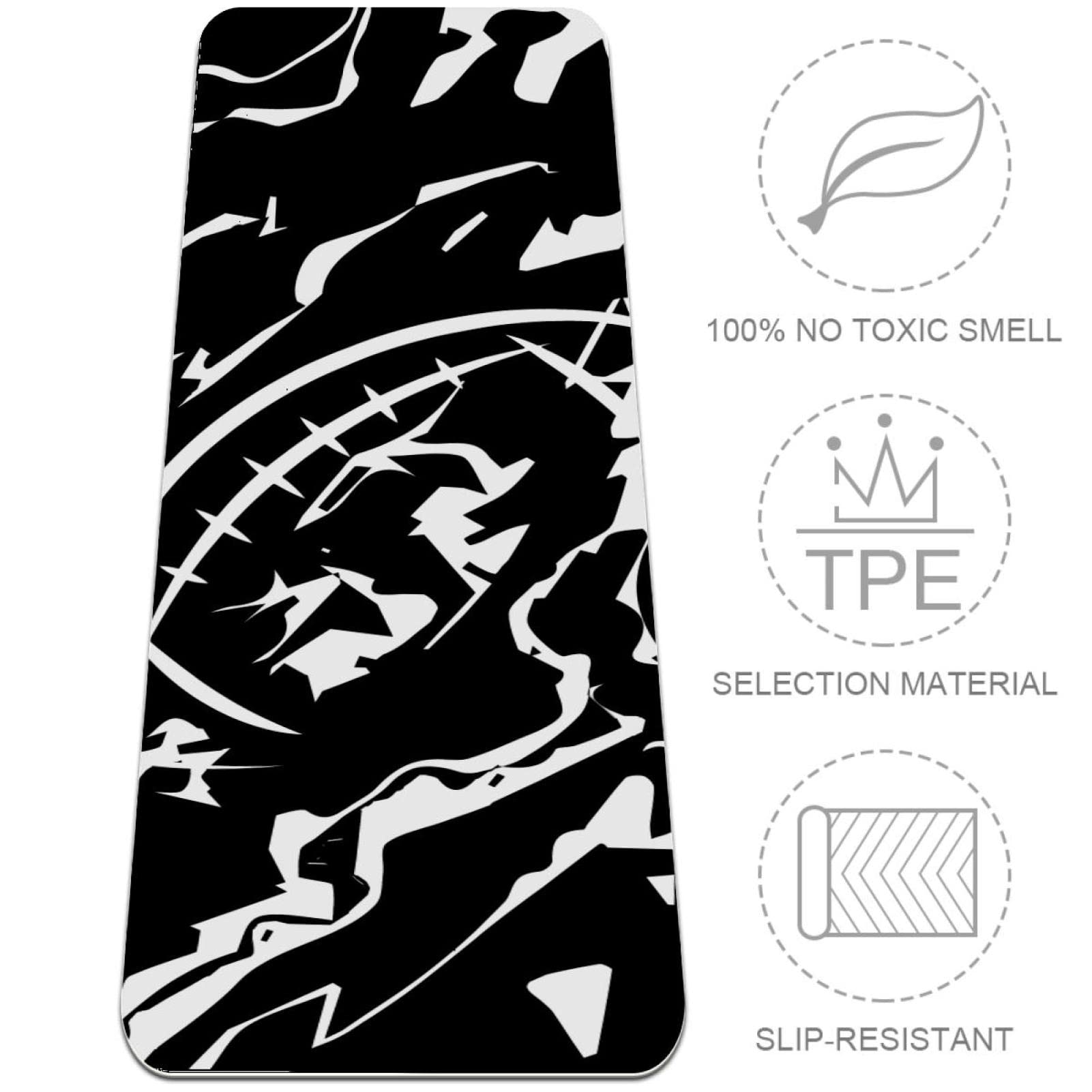 Yoga Mat, Yoga Mats for Home Workout, Workout Mat, Exercise Mats, Pilates Mat, Football Abstract