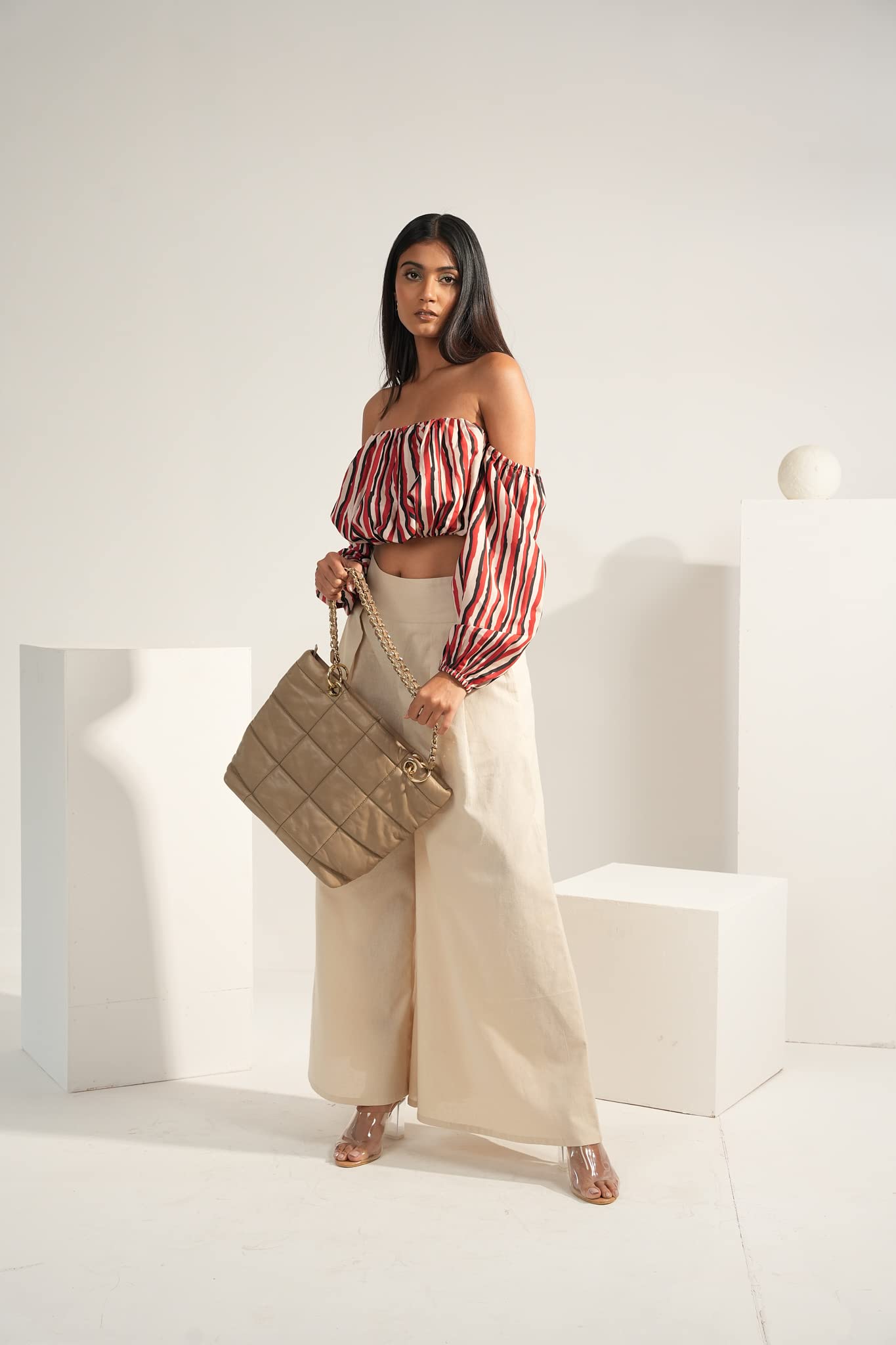 Tan&Brun Mahiki large tote bag with quilting in genuine leather for everyday use for Women