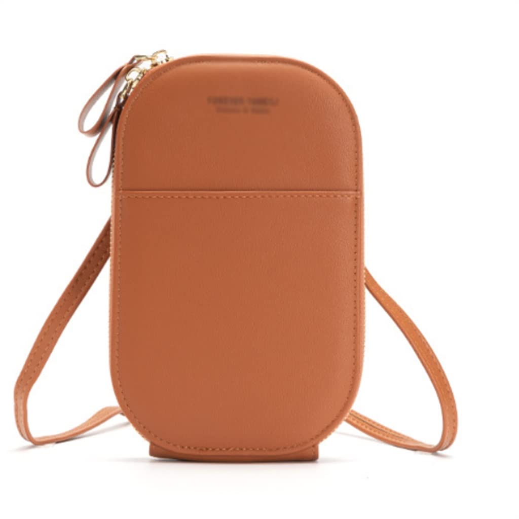 WYFDP Leather Messenger Bag for Women Phone Wallet Small Crossbody Shoulder Purse Card Holder Pocket (Color : D, Size : 1ps)