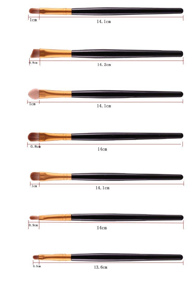 NEJLSD Eye Makeup Brushes Set 20, Eyeliner Eyeshadow Blending Brush, Wool Make Up Brush Set,Powder Face Foundation Eyeshadow Eyeliner Lip Cosmetic Brushes