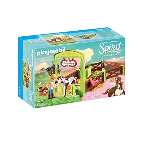Playmobil DreamWorks Spirit Abigail & Boomerang with Horse Stall