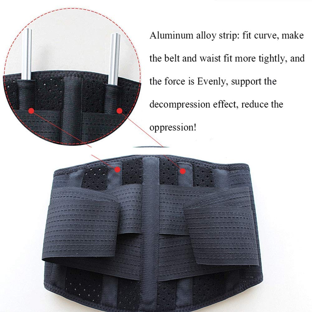 TANGIST Back Support Belt,Lower Back Brace Massage Self-heating Magnetic Therapy Belt For Pain Relief And Injury For Men Women (Size : XL 49.2")