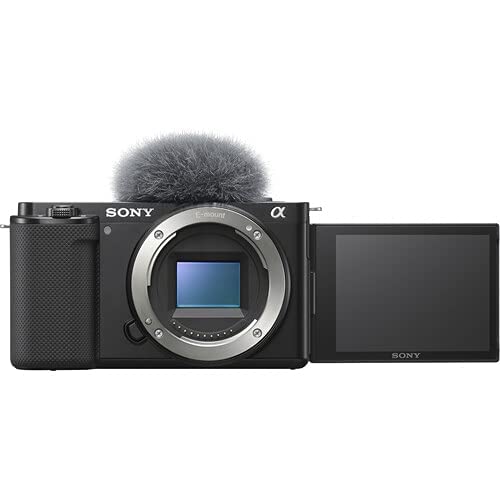 Sony Alpha ZV-E10 Mirrorless Camera Bundle with Advanced Accessories Black (ILCZV-E10/B)