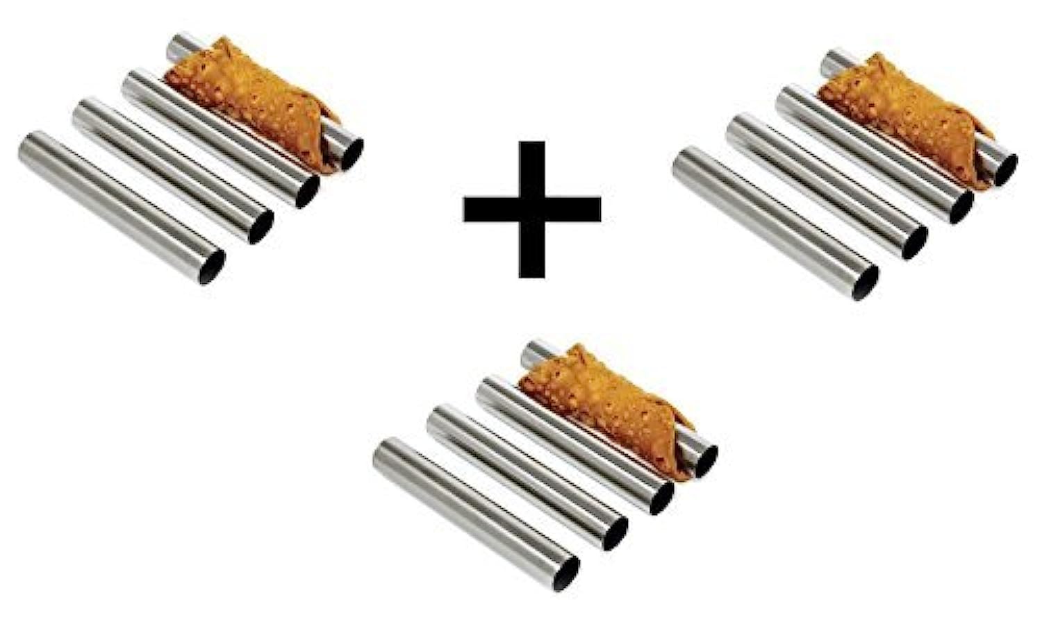Norpro 3660 Cannoli Form Mold, Stainless Steel, Set Of 12