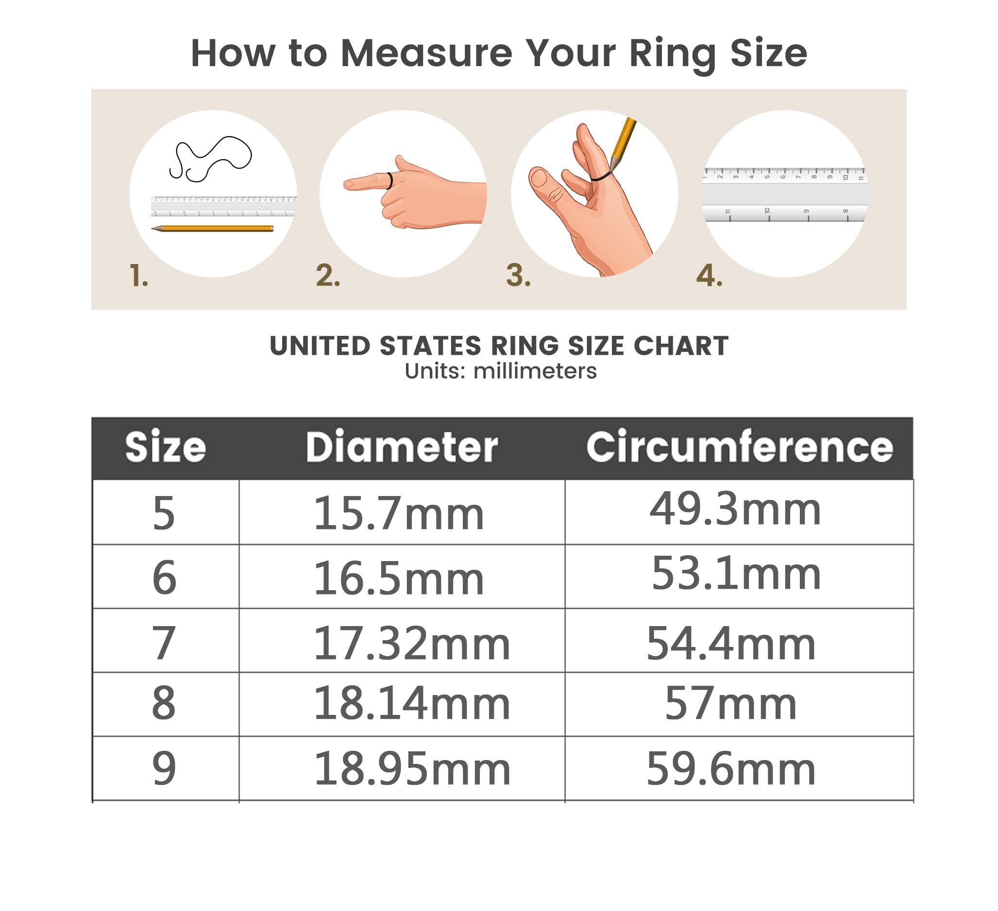 Plesitep Mom Ring Sterling Silver Infinity Mother Ring with Crystal Gift for Women Mother Grandmother Mother’s Day Gift (6)