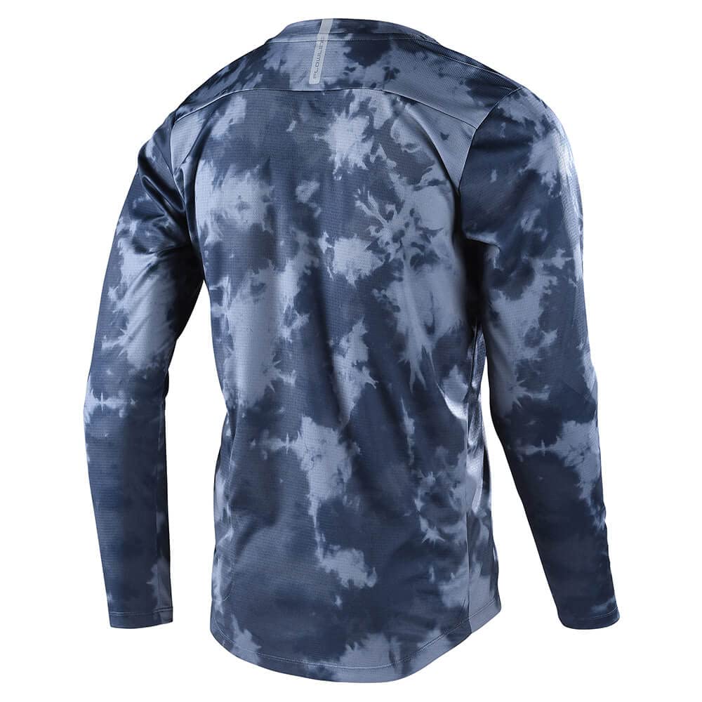 Troy Lee Designs Cycling MTB Bicycle Mountain Bike Jersey Shirt for Men, Flowline LS (Charcoal, 2X)