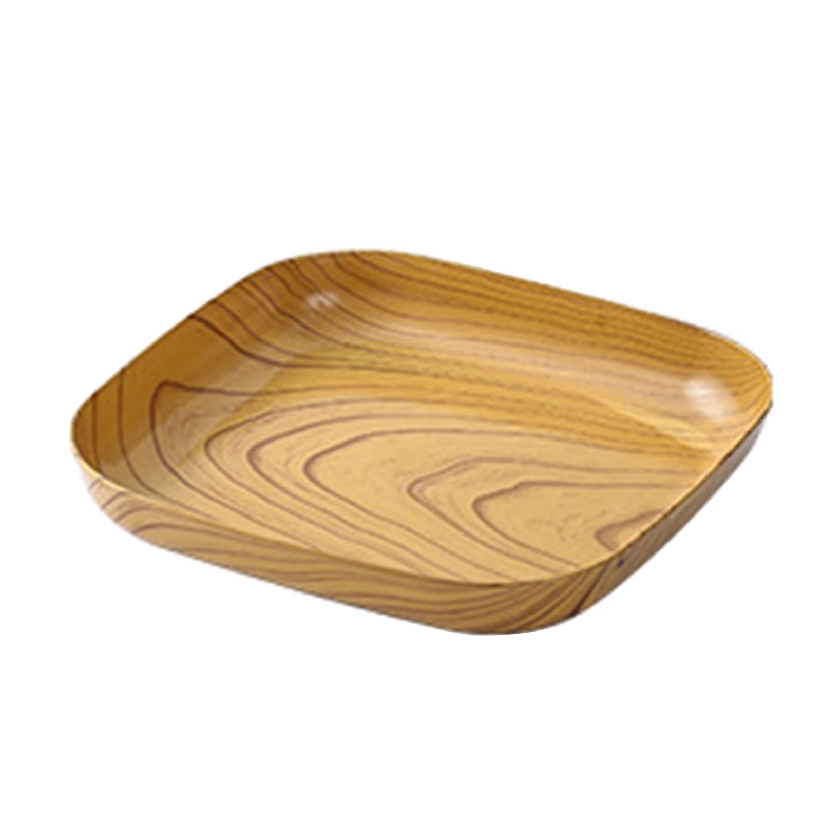Saterkali Fruit Tray Multipurpose Storage Dessert Drop Resistant Unbreakable Fruit Plate Tray for Kitchen B