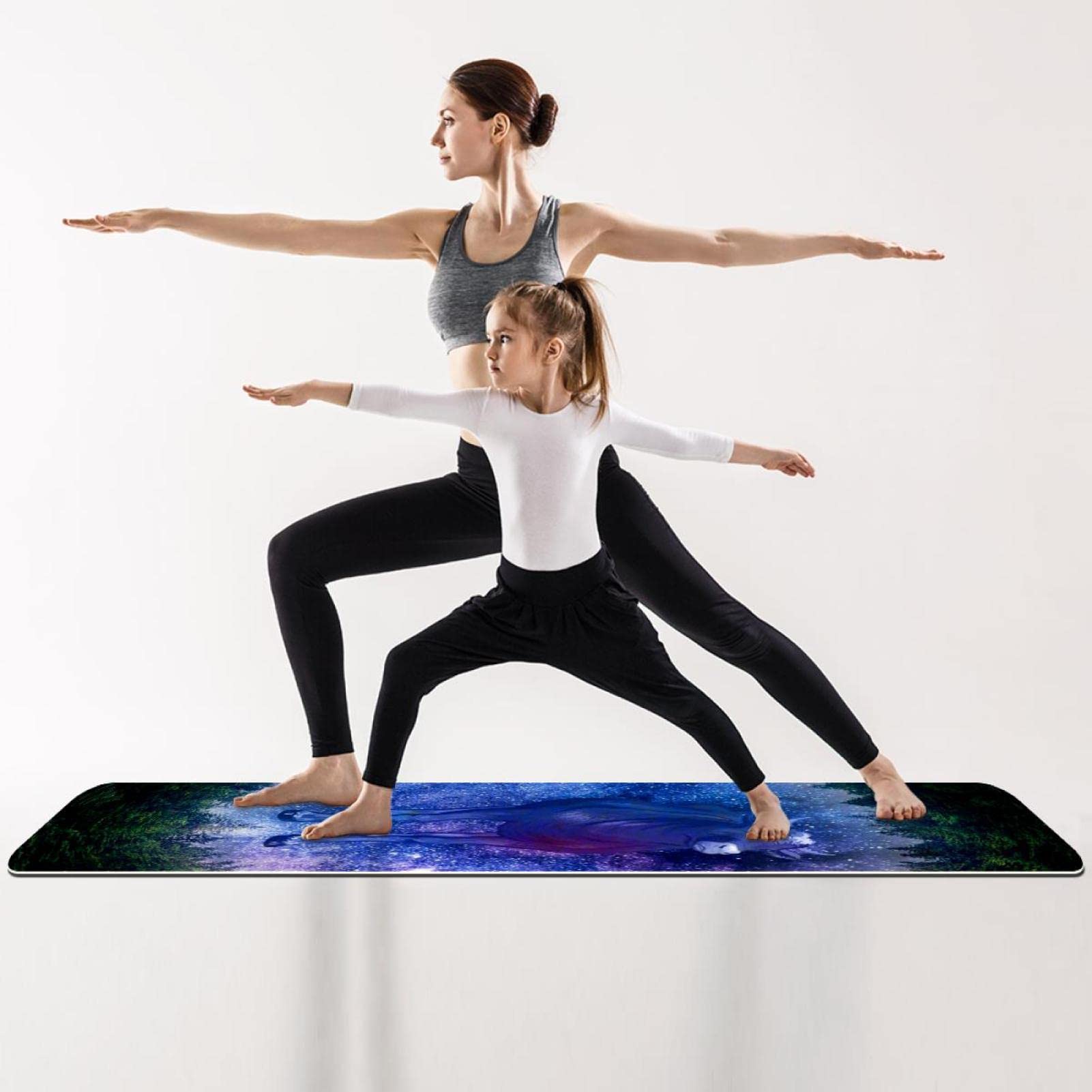Yoga Mat, Yoga Mats for Home Workout, Workout Mat, Exercise Mats, Pilates Mat, Cow in Wonderland