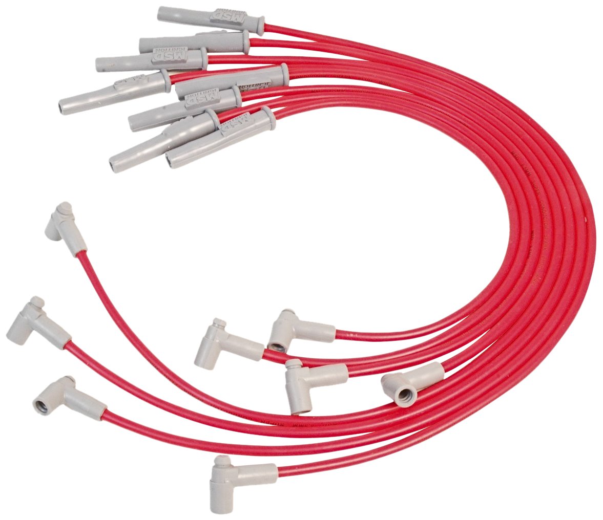 MSD 35399 Red 8.5mm Super Conductor Spark Plug Wire Set