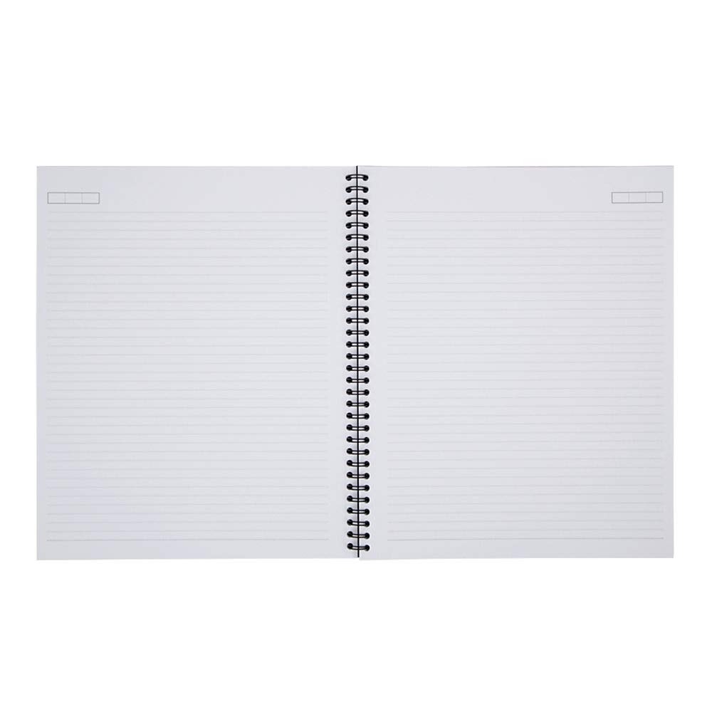 Office Depot Wirebound Notebook, 8 7/8in. x 11in., 1 Subject, Narrow Ruled, 160 Pages (80 Sheets), Black, ODUS1402-027