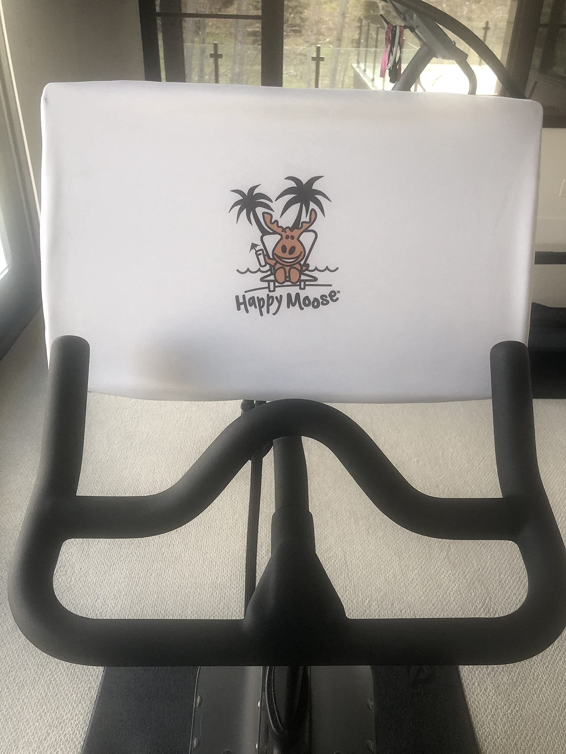 Screen Cover for Indoor Exercise Bikes and Fitness Gear by Happy Moose