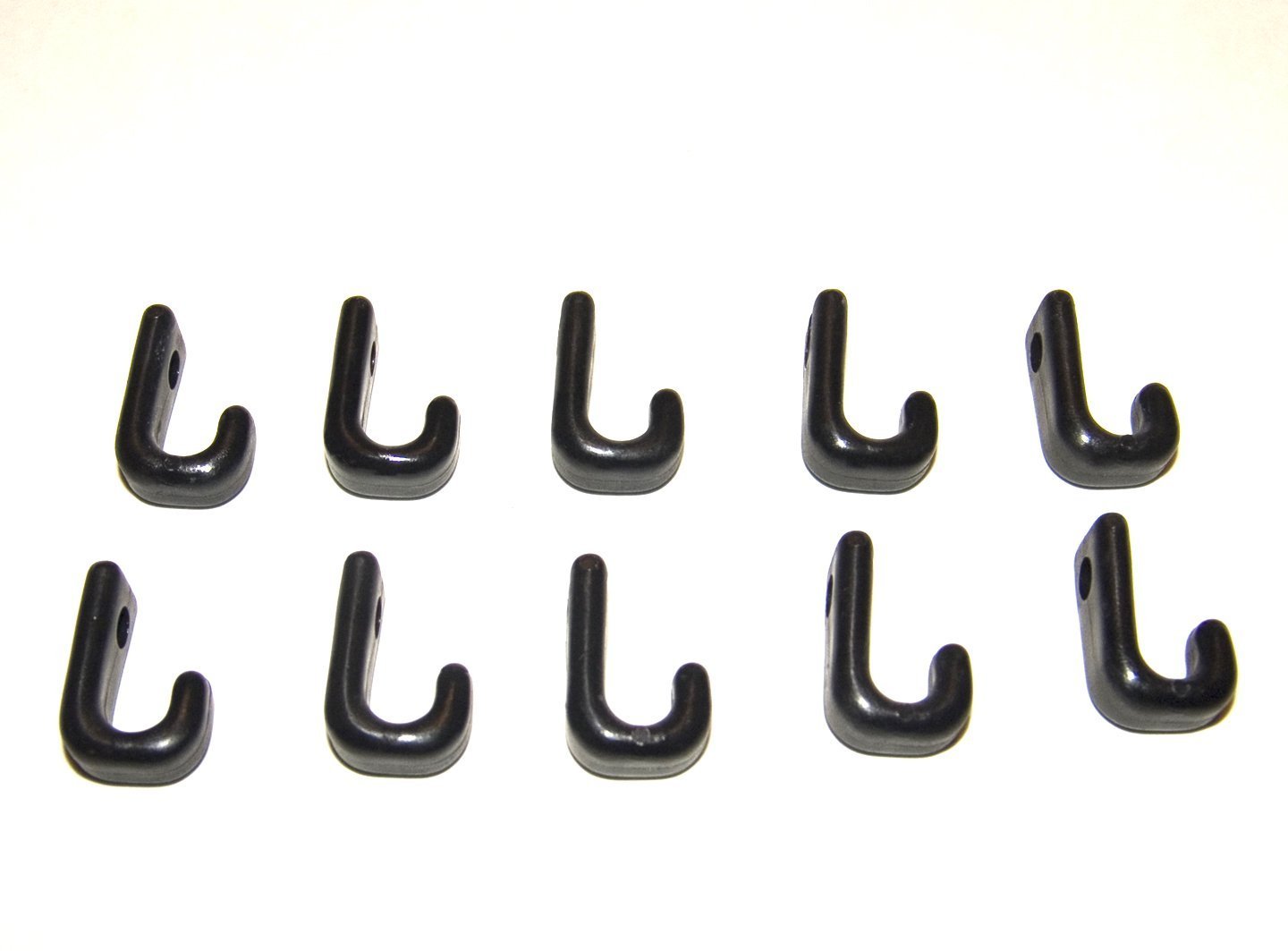 Northwest Tarp & Canvas Lashing Hooks for Kayak, Canoe, Paddle Board, Black Nylon, 10 Piece