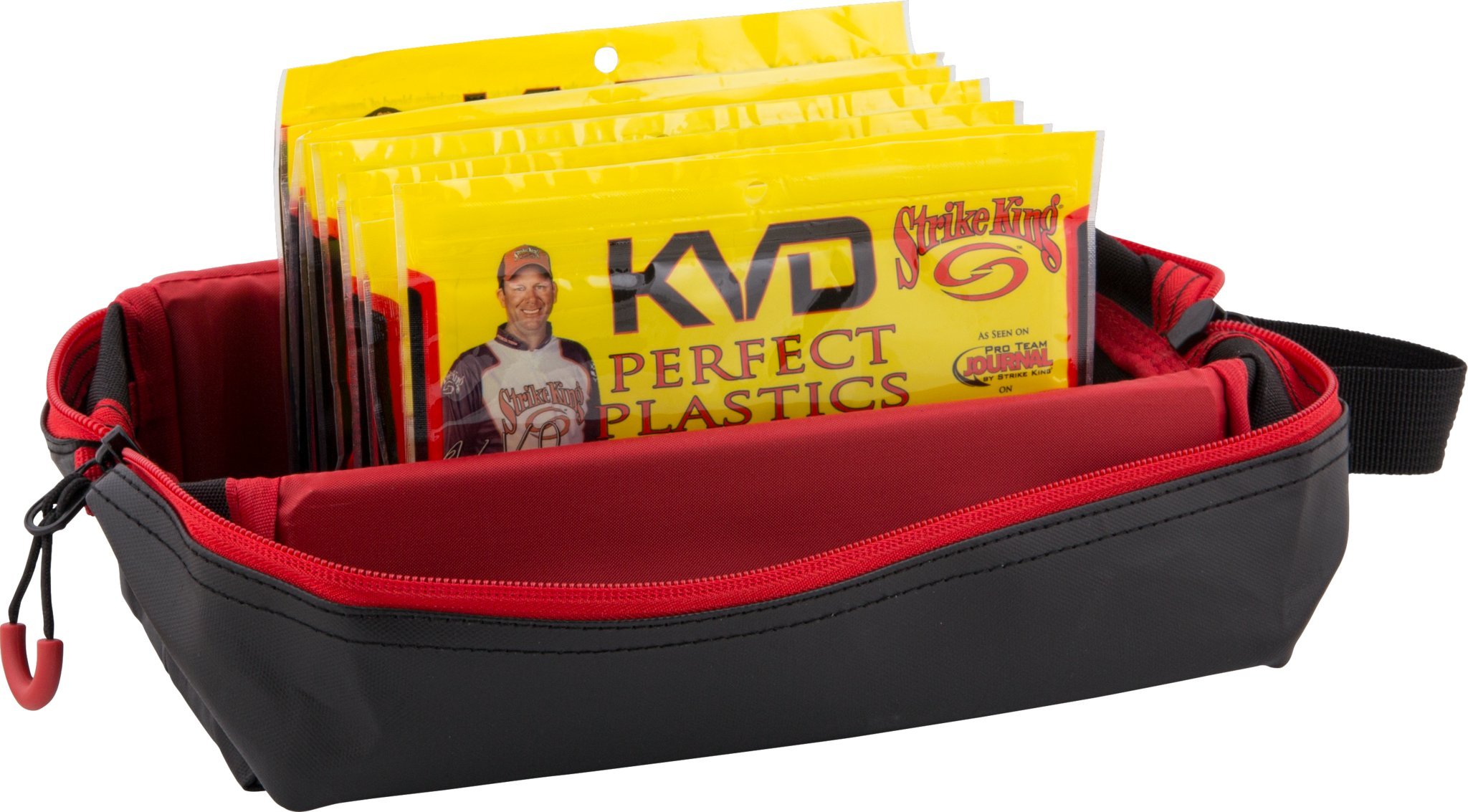 Plano PLAB11700 KVD Worm Speedbag, Black/Grey/Red, Small (holds 20 worm bag)
