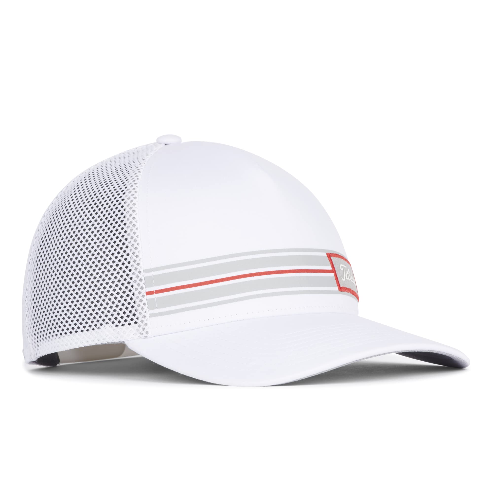Titleist Men's Standard Surf Stripe Laguna, Heather White/Red, OSF