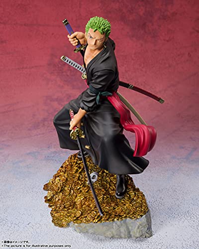 TAMASHII NATIONS - One Piece - Roronoa Zoro - WT100 Commemorative Eiichiro Oda Illustration DAIKAIZOKU HYAKKEI, Bandai Spirits FiguartsZERO Collectible Statue