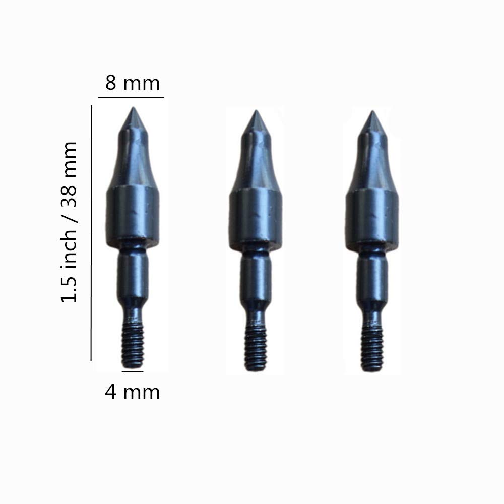 Smanzu 24 Pcs Screw in Archery Field Points for Arrows, Bullet Points Arrow Tips for Target Shooting and Practice, 100 Grain Each