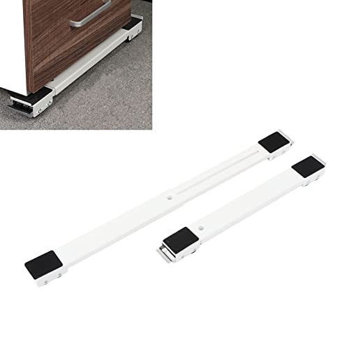 MEKOTRIN Extendable Appliance Roller Bearing Stand Heavy Items Rack Machine Rack Washing Machine Mobile Roller Water Dispenser Refrigerator Brackets Dryer Type Adjustment Load Bearing
