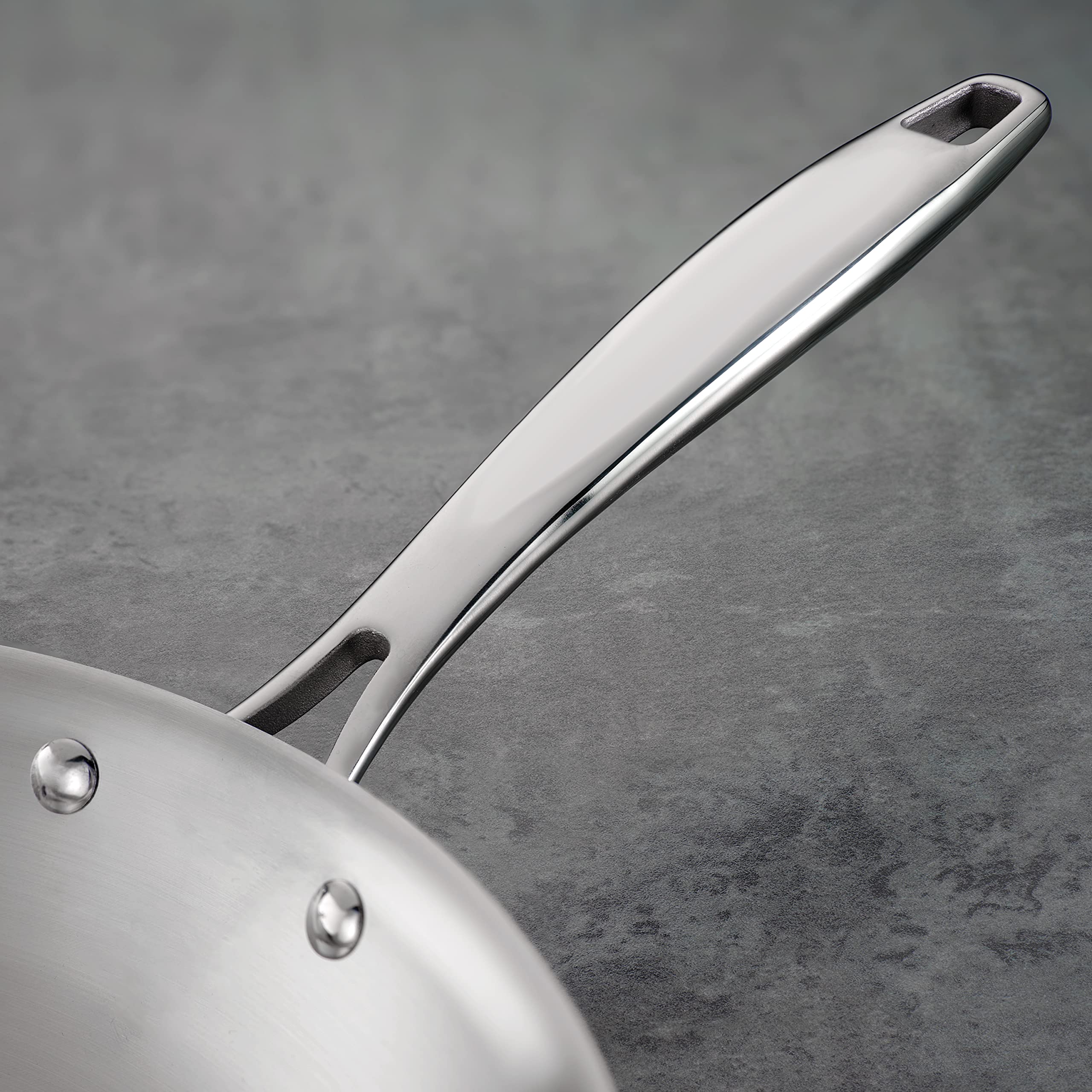 Tramontina Fry Pan Stainless Steel Tri-Ply Clad 10-Inch, 80116/005DS