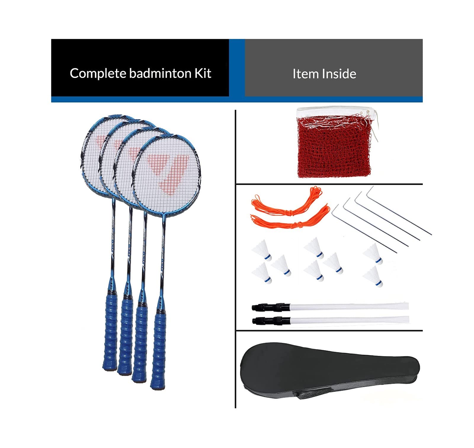 Portable Badminton Sets for Backyards with Net - Complete Badminton Sets