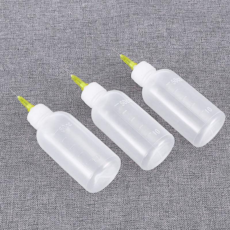 XIAONAN 10pcs Needle Tip Glue Bottle,30ml 50ml(1oz 1.76oz) Tip Glue Dropper Squeeze Bottle for DIY Glue Applications, Paint Quilling Craft and Oil