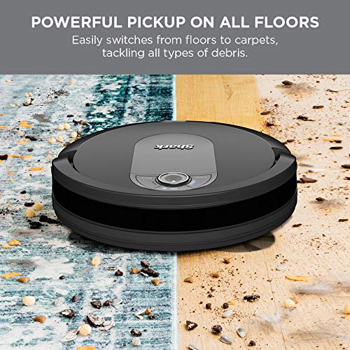 Shark AV993 IQ Robot Vacuum, Self Cleaning Brushroll, Advanced Navigation, Perfect for Pet Hair, Compatible with Alexa, Wi Fi, Black + Towel + Basic Dust Cleaner Spray