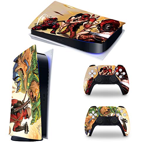 PlayStation 5 Skin Set β Troll Hero - HD Printing Vinyl Skin Cover Protective for PS5 Standard Edition Console and 2 PS5 Standard Edition Controller